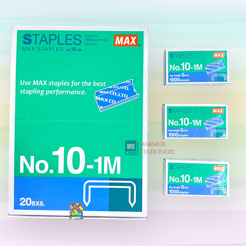Fill Staples / Reffil Stapler MAX No. 10-1M | Shopee Malaysia