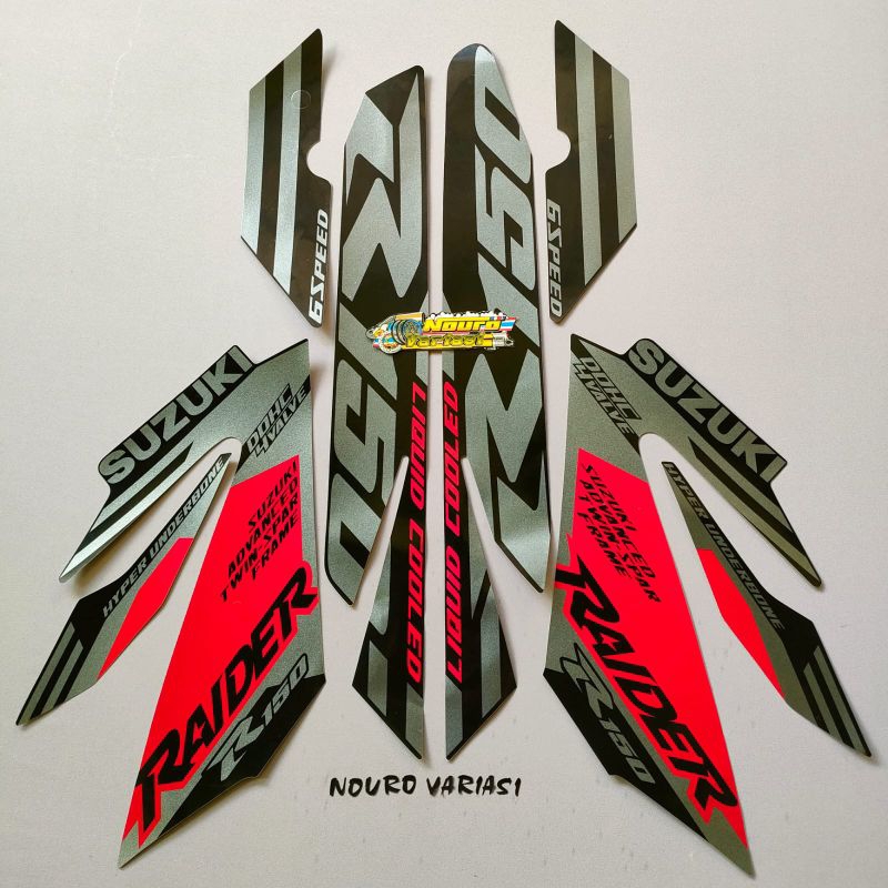 MERAH HITAM Striping suzuki satria fu f 150 led raider 2021 Vietnam ...