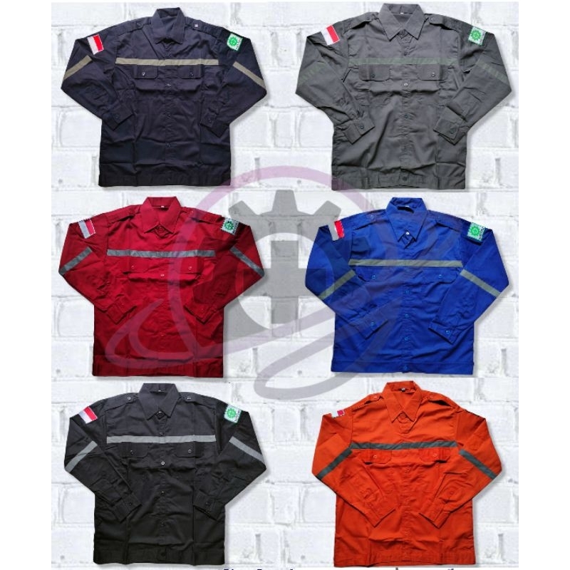 KEMEJA Men's safety uniforms project suit tops KATELPAK WEARPACK ...