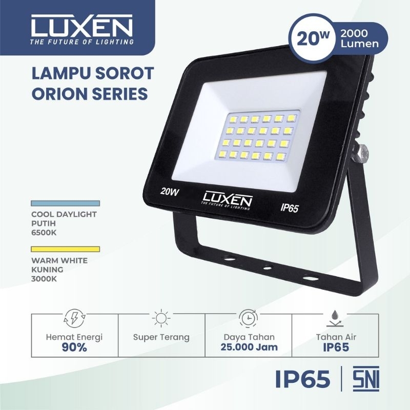 Luxen Flood Light LED Spotlight (10 / 20 / 30 / 50 / 100 watt) | Shopee ...