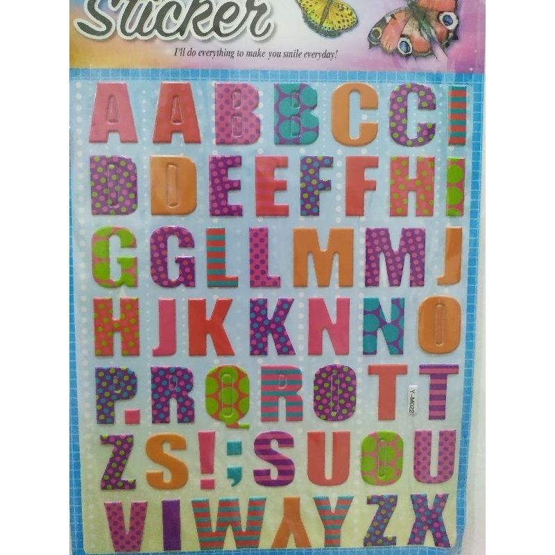 Sticker Embossed Letters 19x29cm | Shopee Malaysia