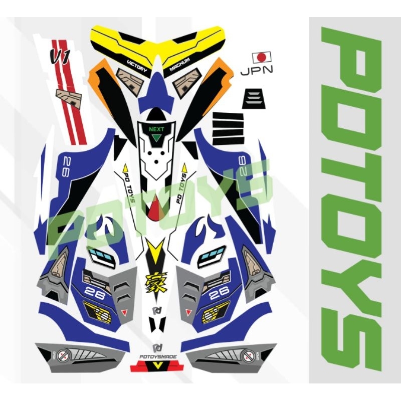 Decal Sticker Victory Magnum V1 Original by PD Toys | Shopee Malaysia