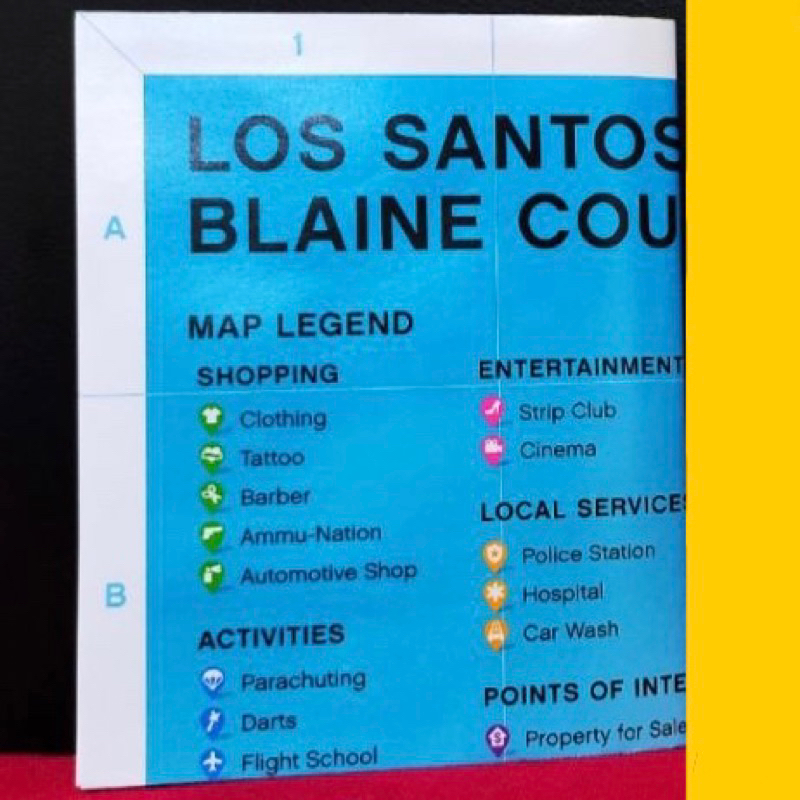 Map GAME GTA V PS4 MAP Completeness Grand Theft Auto 5 PS 4 | Shopee ...