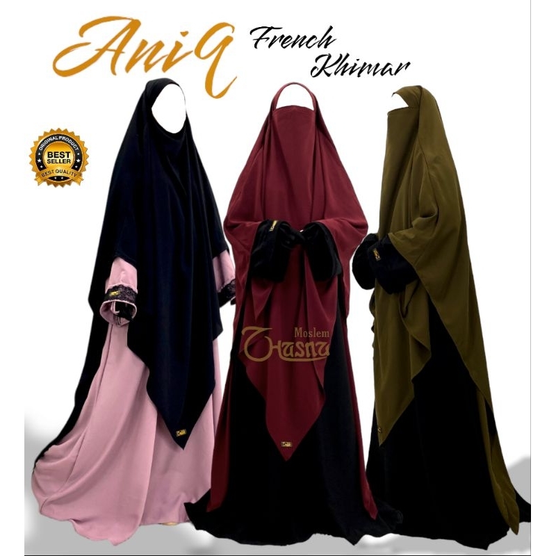 French Khimar INSTANT ANIQ Forzaleta Material | Shopee Malaysia