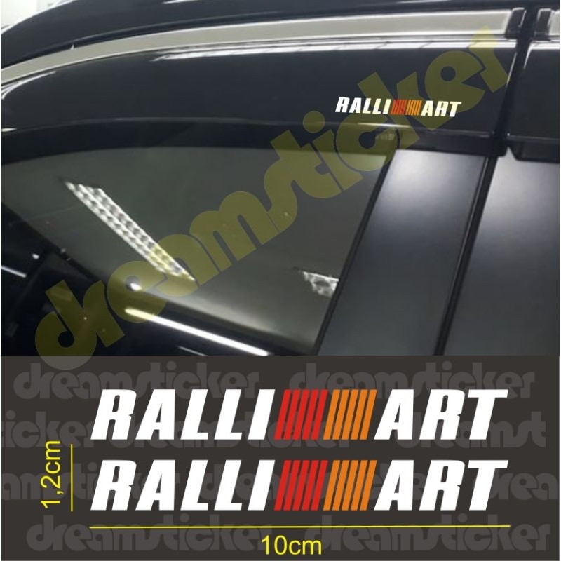 Ralliart Car Water Gutter Cutting Sticker Car Sticker | Shopee Malaysia