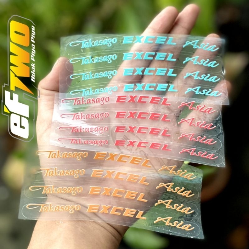 Takasago EXCEL ASIA Transparent Rim STICKER | Shopee Malaysia