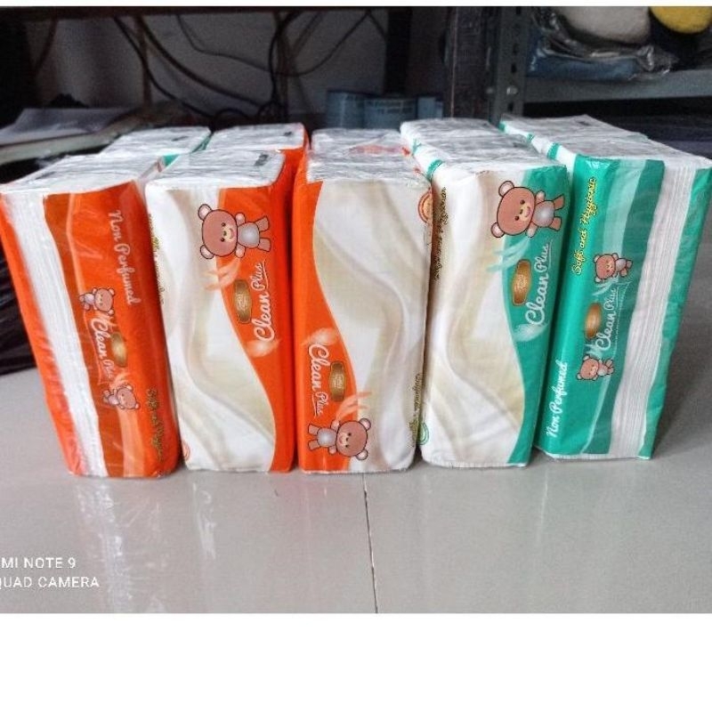 Facial Tissue Softpack Clean Plus 180 sheets Contains 10 Pcs Of Tissue ...