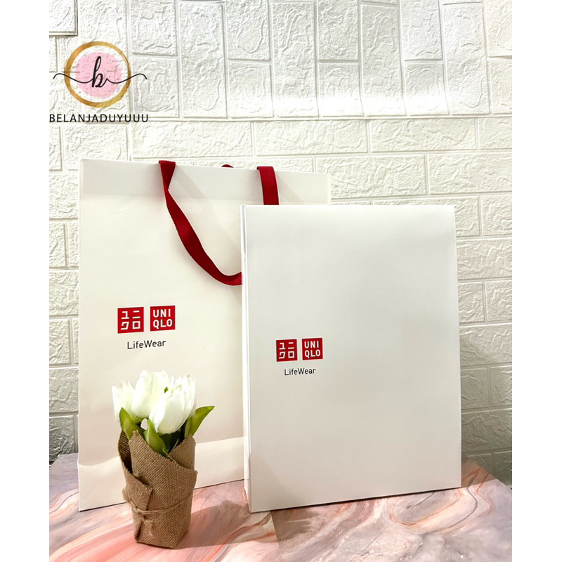 Uniqlo Paper Bag BOX GIFT SET Original Store | Shopee Malaysia