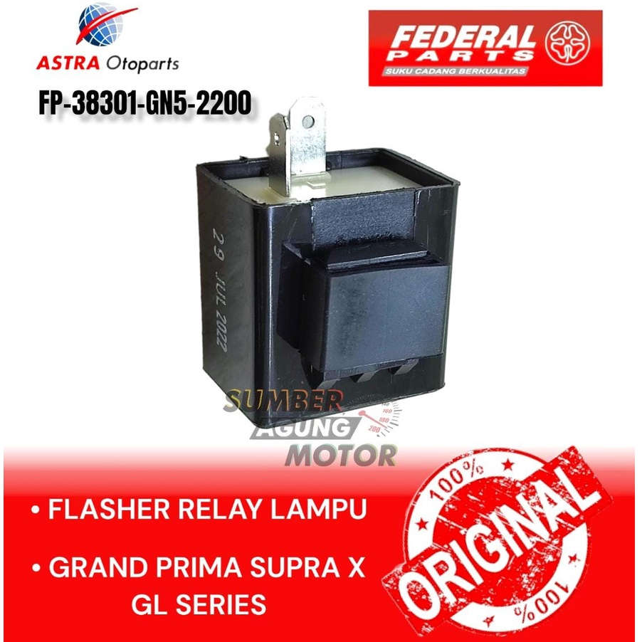 Flasher 12V RELAY GRAND PRIMA SUPRA X GL SERIES ORI FEDERAL FP-38301 ...