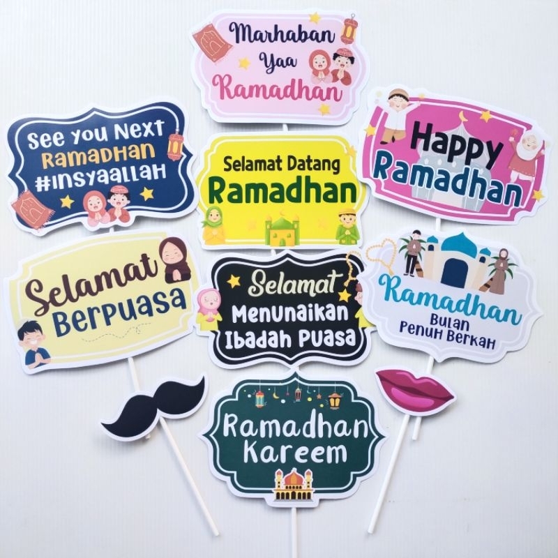 HAPPY RAMADHAN WELCOME RAMADHAN PROPS PHOTOBOOTH PAWAI | Shopee Malaysia