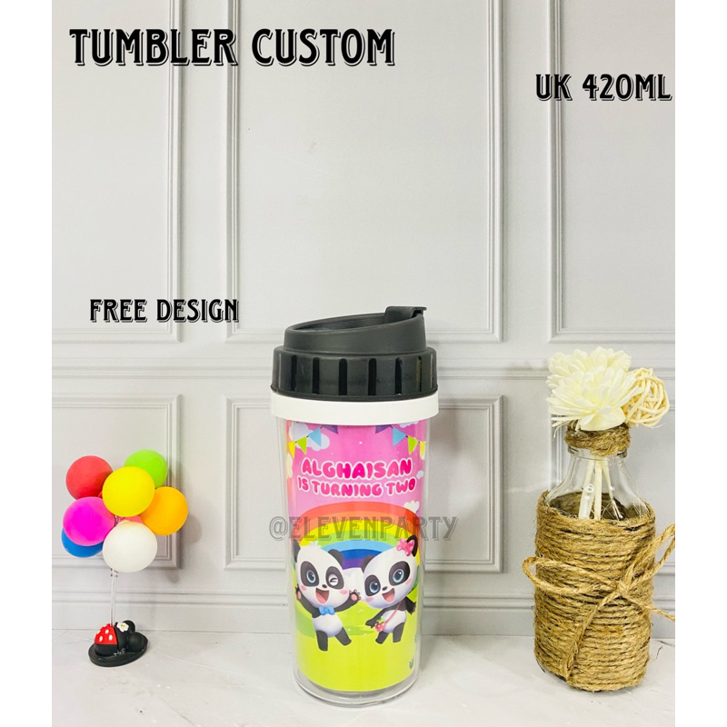 Custom Tumbler Insert Paper 420ml / Bottle Souvenir / Birthday Souvenir ...