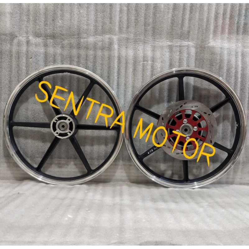 Satria 120 racing Rims/satria 2 Stroke Cross 6+variation disc | Shopee ...