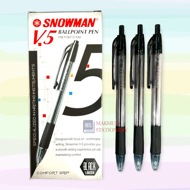 Pen/ballpoint/pen V5 Snowman (12Pcs) | Shopee Malaysia