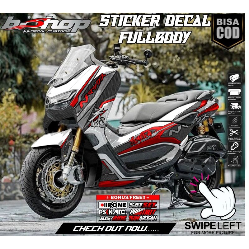 Yamaha all new nmax full body decal sticker with Japanese honeycomb ...