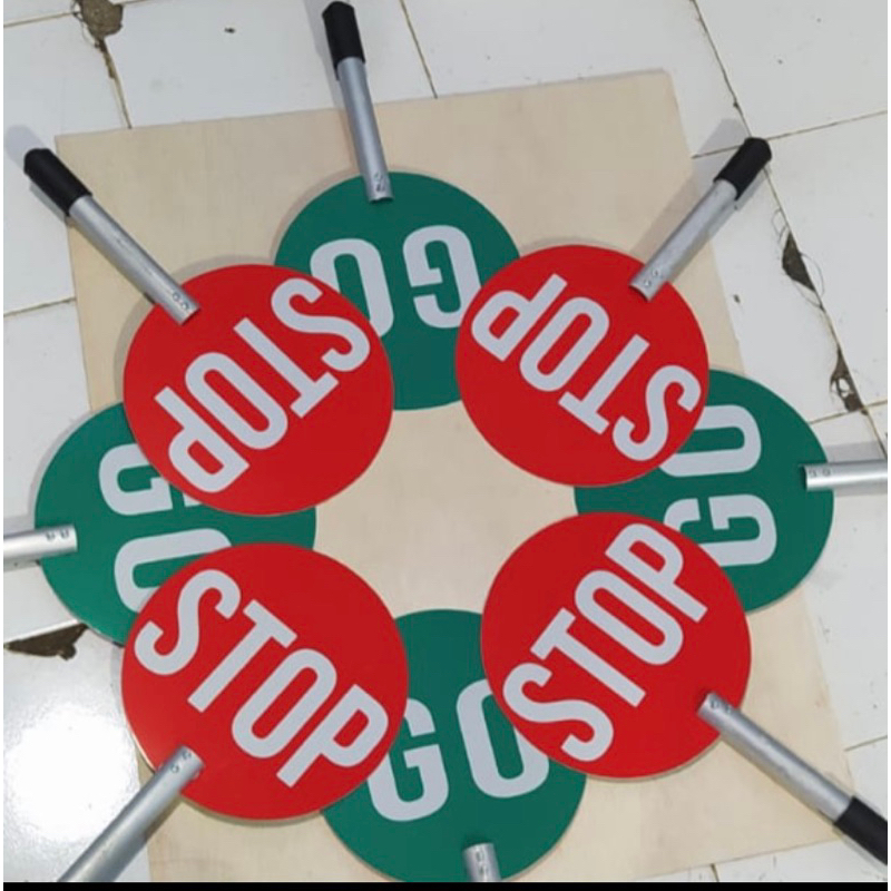 Sign/sign stop - go traffic instructions | Shopee Malaysia