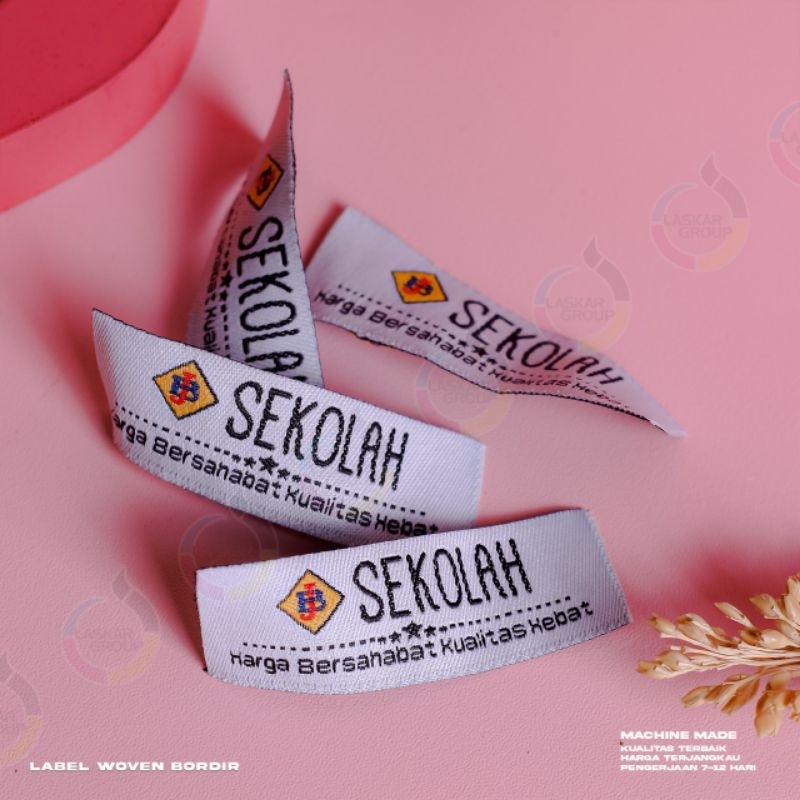 Embroidered Clothes Labels 1,5x6cm Custom Embroidered Labels ...
