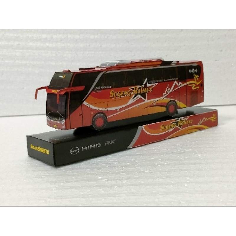 Miniature BIS bus PAPERCRAFT SUGENG RAHAYU SUMBER HAPPY ATB PATAS ...