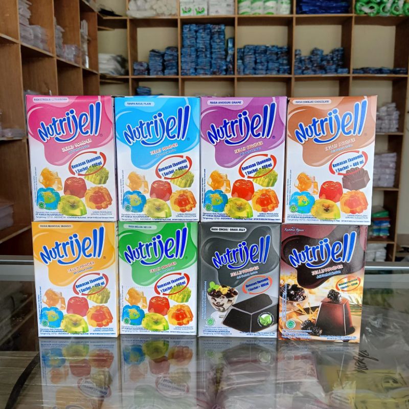 Nutrijell Jelly Powder Sachet Packaging 20gr Various Chocolate Flavors ...