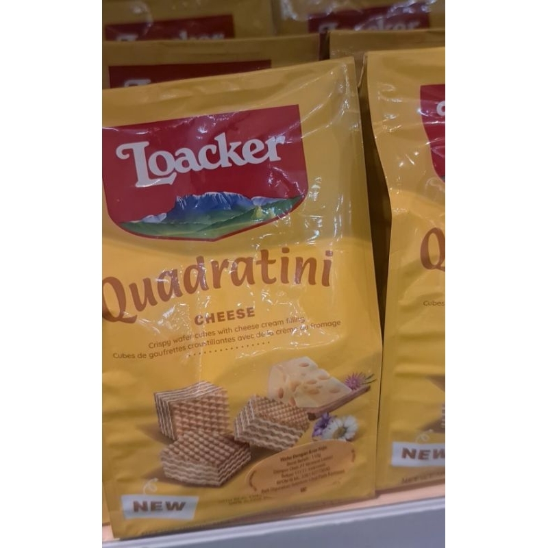 Loacker Quadratini Cheese Dark Chocolate Wafer Chocolate [110 g ...