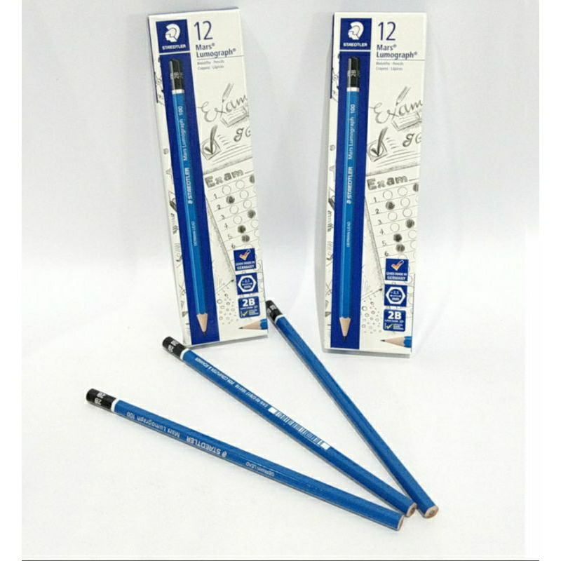 Staedtler Lumograph 2B Pencil Computer Exam | Shopee Malaysia
