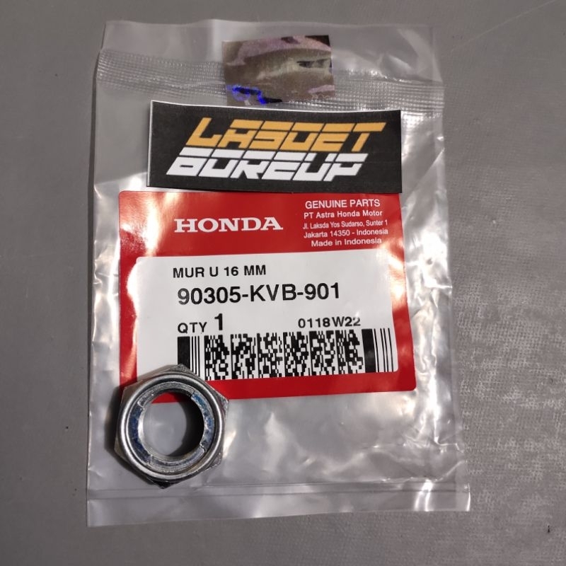 Mur NUT 16MM REAR WHEEL AXLE BEAT VARIO SCOOPY SPACY GENIO PCX ADV 110 ...