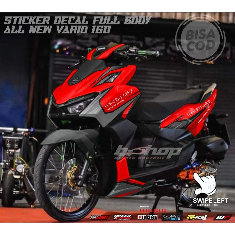 Sticker decal vario new 160 Variations Of Japanese Writing Graphic ...