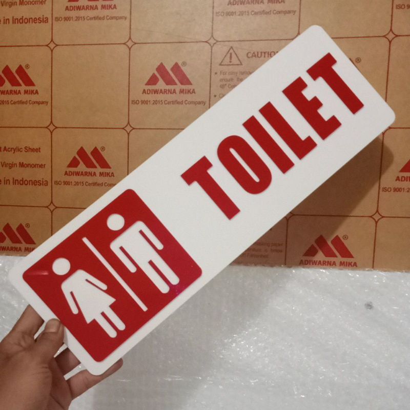 Toilet Sign In Acrylic Embossed Holes, JUMBO | Shopee Malaysia