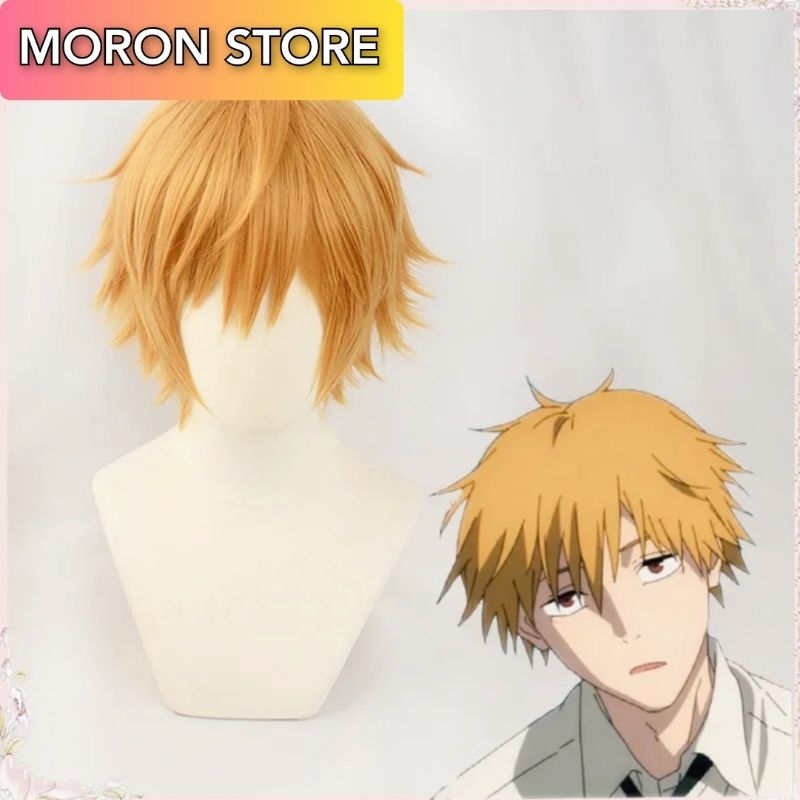 Anime Chainsaw Man Denji Blonde Cosplay Wig Pochita Character Extension ...