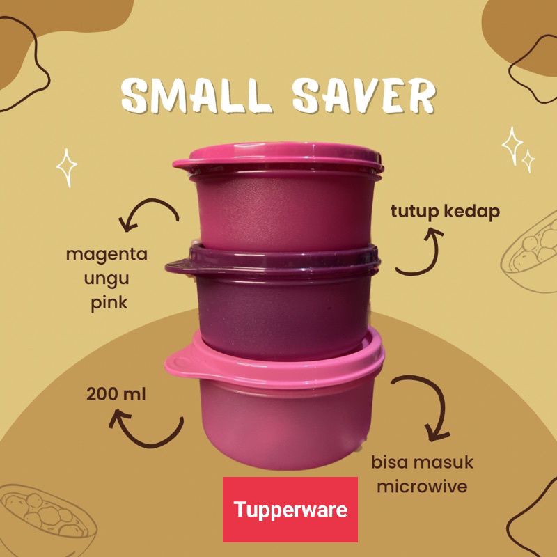 Small SERVER TUPPERWARE 200ML 1pcs+FREE Spoon (Medicine Container ...
