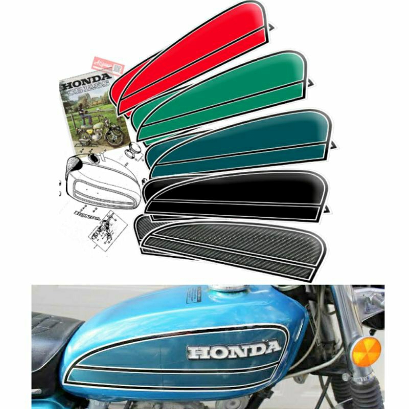 Striping honda cb125 Sticker honda cb125 Sticker cb 125th original ...