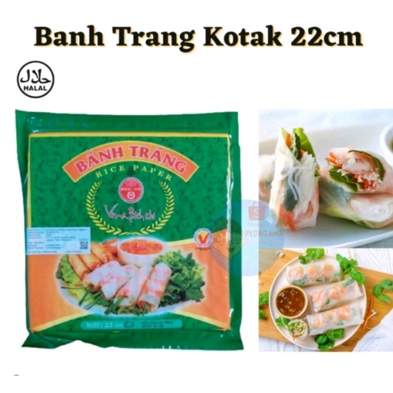 Banh Trang box of 5 sheets 22cm| Banh Trang Repacking 5 sheets | Shopee ...