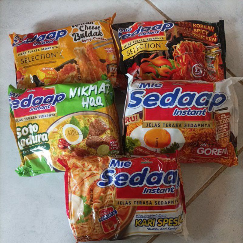 Mie Sedaap Soto/Goreng/Kari/Selection 90g | Shopee Malaysia