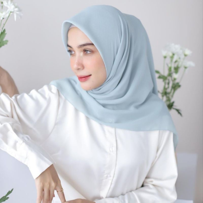 Baby Blue Hijab Hijab Sqare (Hijab Baby Blue Color) | Shopee Malaysia