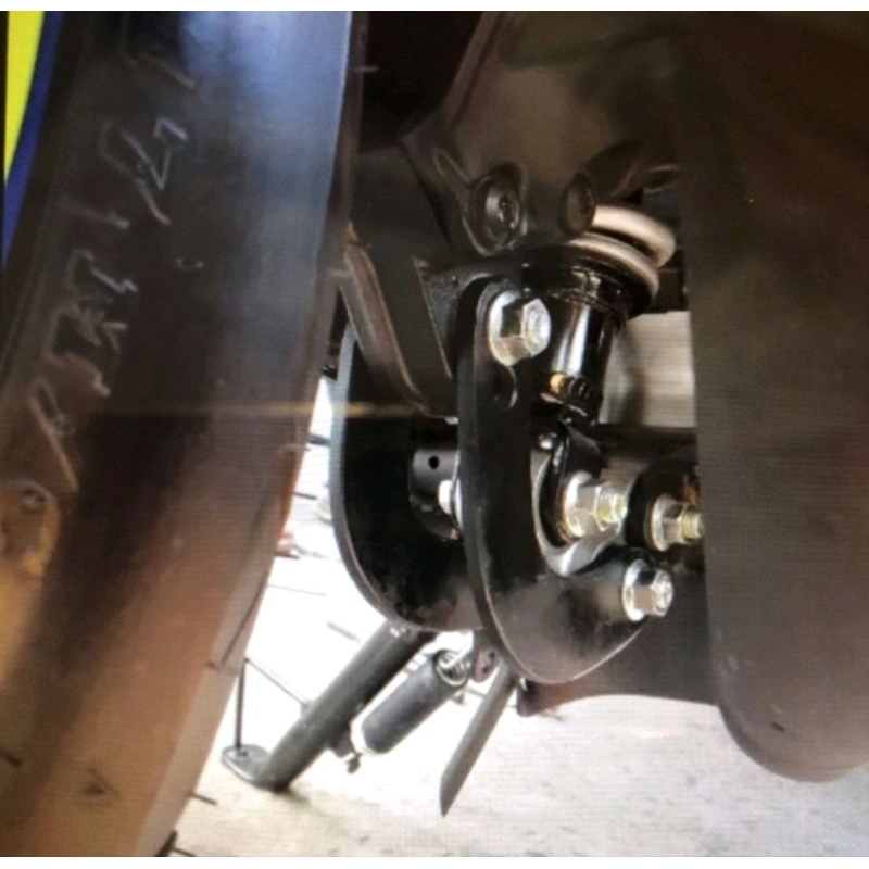 Lowering xsr155 xabre Shock Shortener R15 Vixion MT15 xsr xabre Shock ...