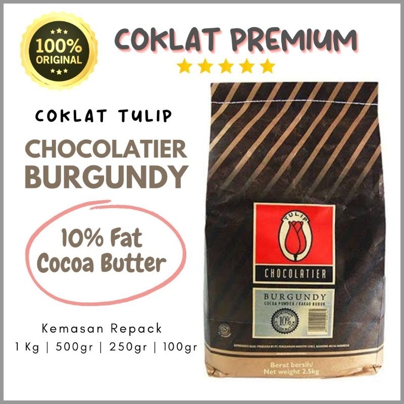 Burgundy Tulip Chocolate Powder 100gr - Repack | Shopee Malaysia