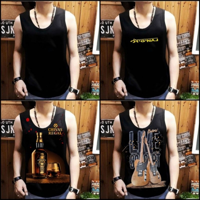 Best Selling!!O DISTRO/Shirt In The Latest Men's singlet 4 Choices ...