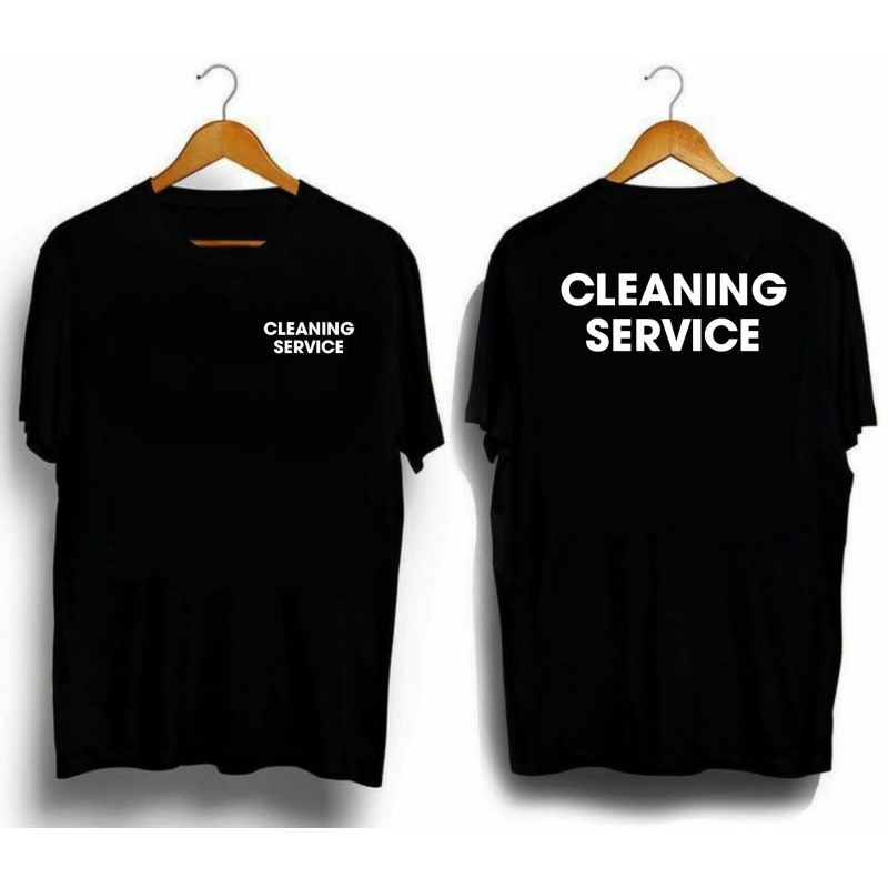 Cleaning SERVICE T-SHIRT WITH FRONT BACK LOGO | Shopee Malaysia