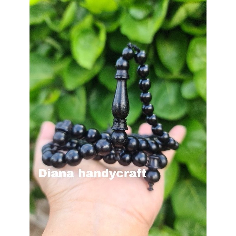KAYU HITAM Lucky Wooden Tasbih Galih Moringa black muslim Gali Moringa ...
