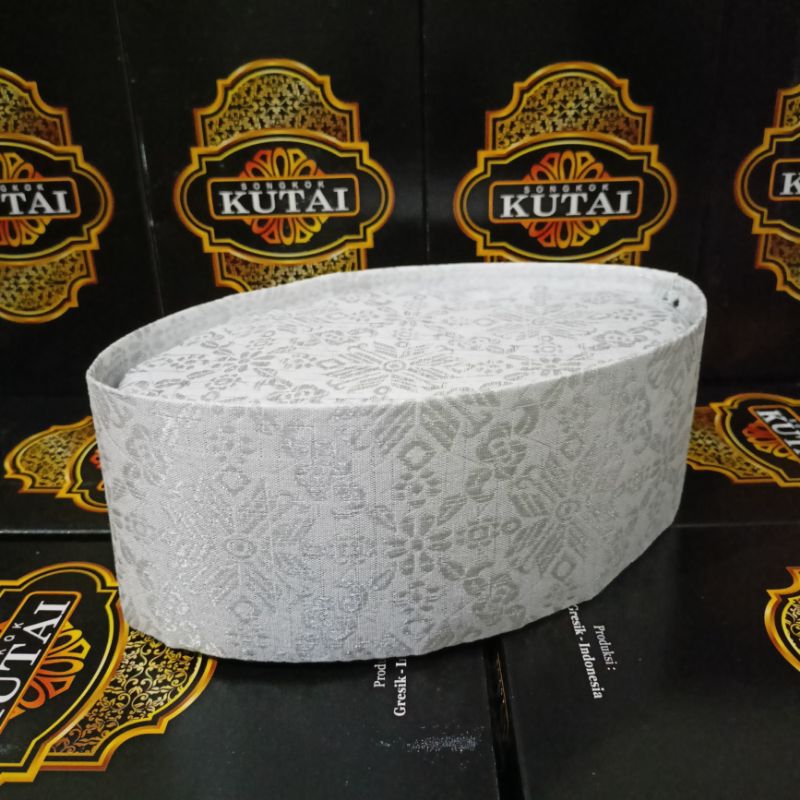 Latest standard white songkok songket Peci | Shopee Malaysia