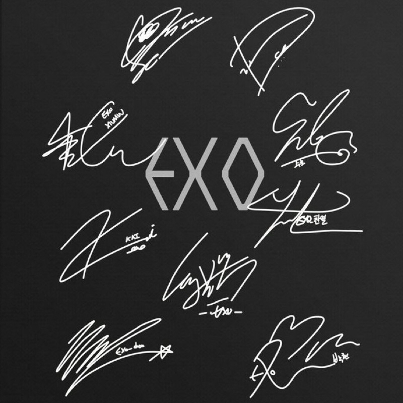Exo signature hand tanta EXO-L exol sticker sign (read description ...