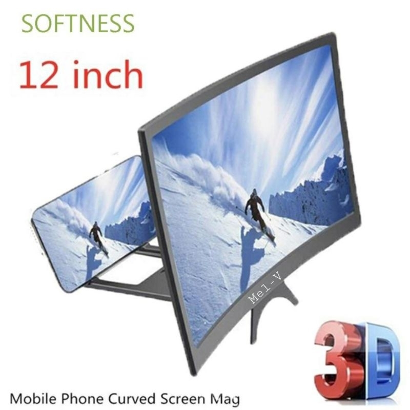 HP LAYAR 12" Curved Cell Phone Screen Magnifier 12 inch Enlarge Cell ...