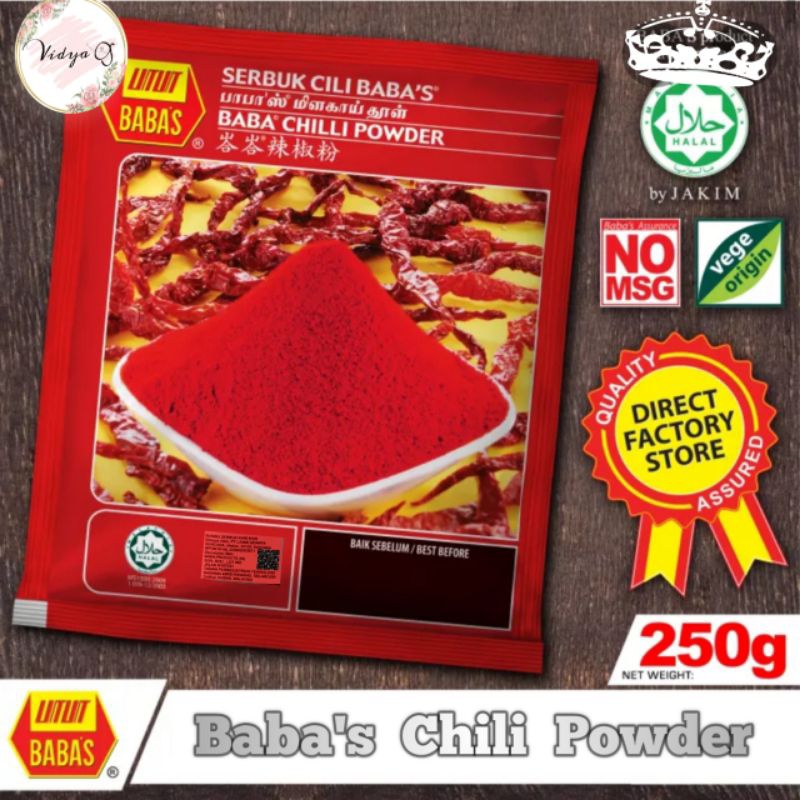 Babas chili powder EXP AgustI 2025 / chili Babas 250 Baba's chili ...