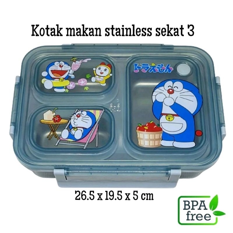 Doraemon stainless Bulkhead Lunch Box | Shopee Malaysia