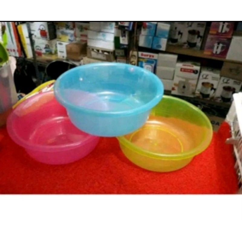 Kmp 12 inch transparent plastic basin / kmp pearl multi-purpose basin ...