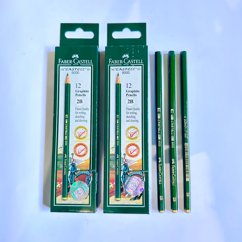 Faber Castell 2B pencils 12 pcs | Shopee Malaysia