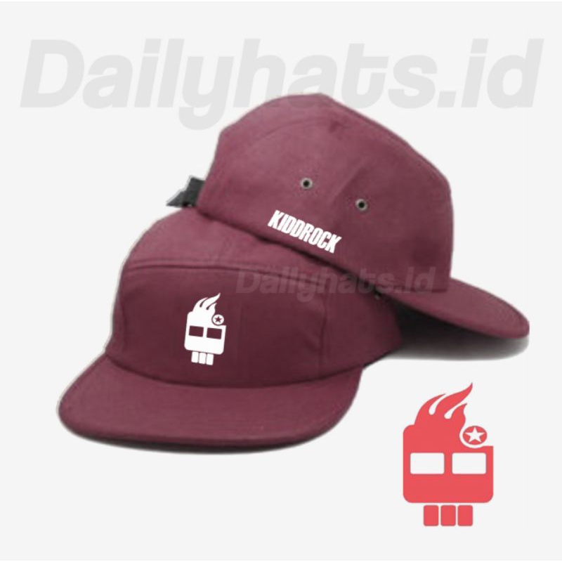 Premium 5 Panel Hats/Five Panel Snapback Hats Distro Men Women Local Brand KIDDROCK | Shopee ...