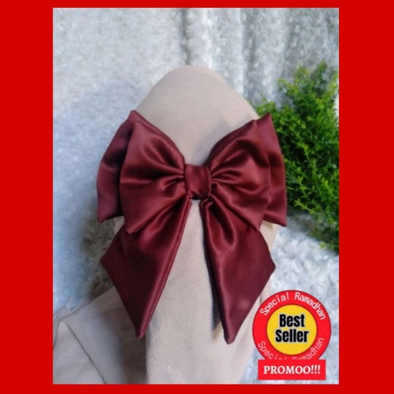 (New) 2 RIBBON MASK CONNECTOR (covered)/ LARGE RIBBON/ HIJAB RIBBON ...