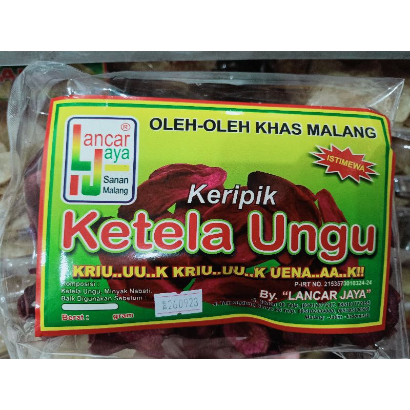 UNGU Jaya Smooth Purple Cassava Chips/Purple Cassava Chips/typical ...