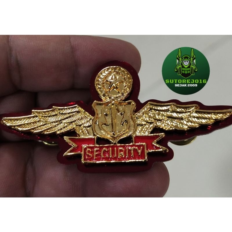 Wings wing satpam security acrylic mica background mirror | Shopee Malaysia