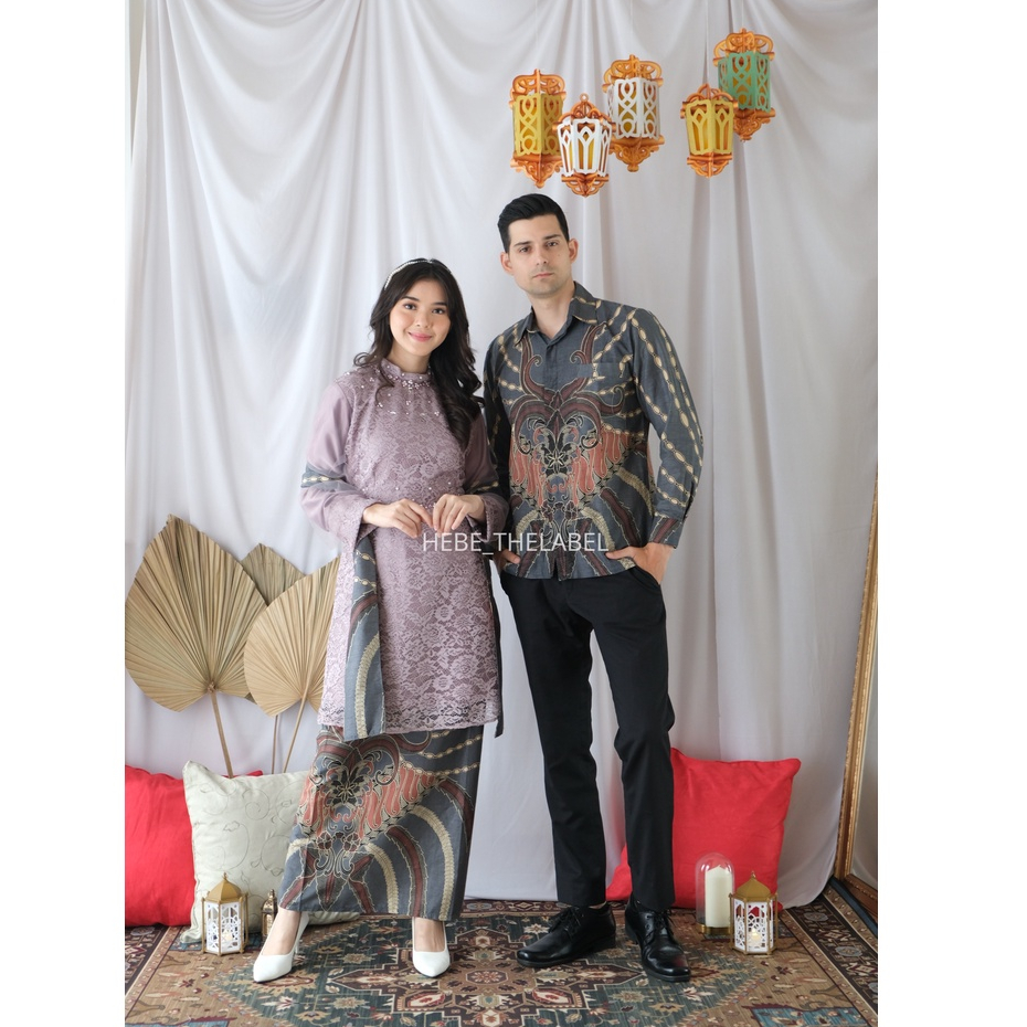 Sabria Batik Kebaya Set - (Available Couple Men Women) | Shopee Malaysia